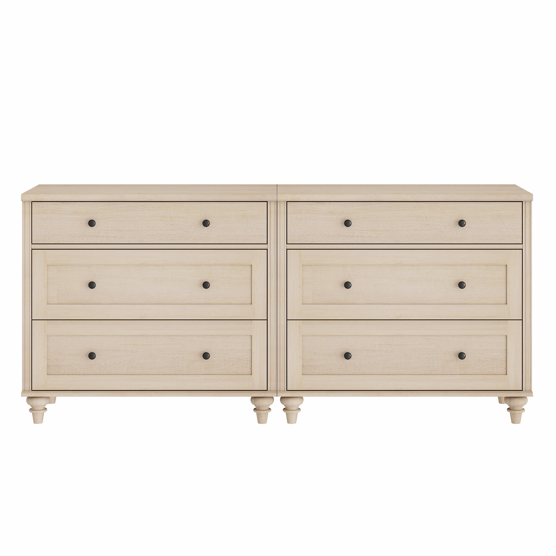 Light Beige 6-Drawer Dresser for Bedroom, Living Room, Entryway ...