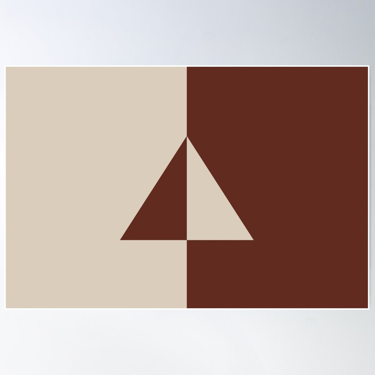 Light Beige Reddish Brown Minimal Triangle Design 2021 Color Of The ...