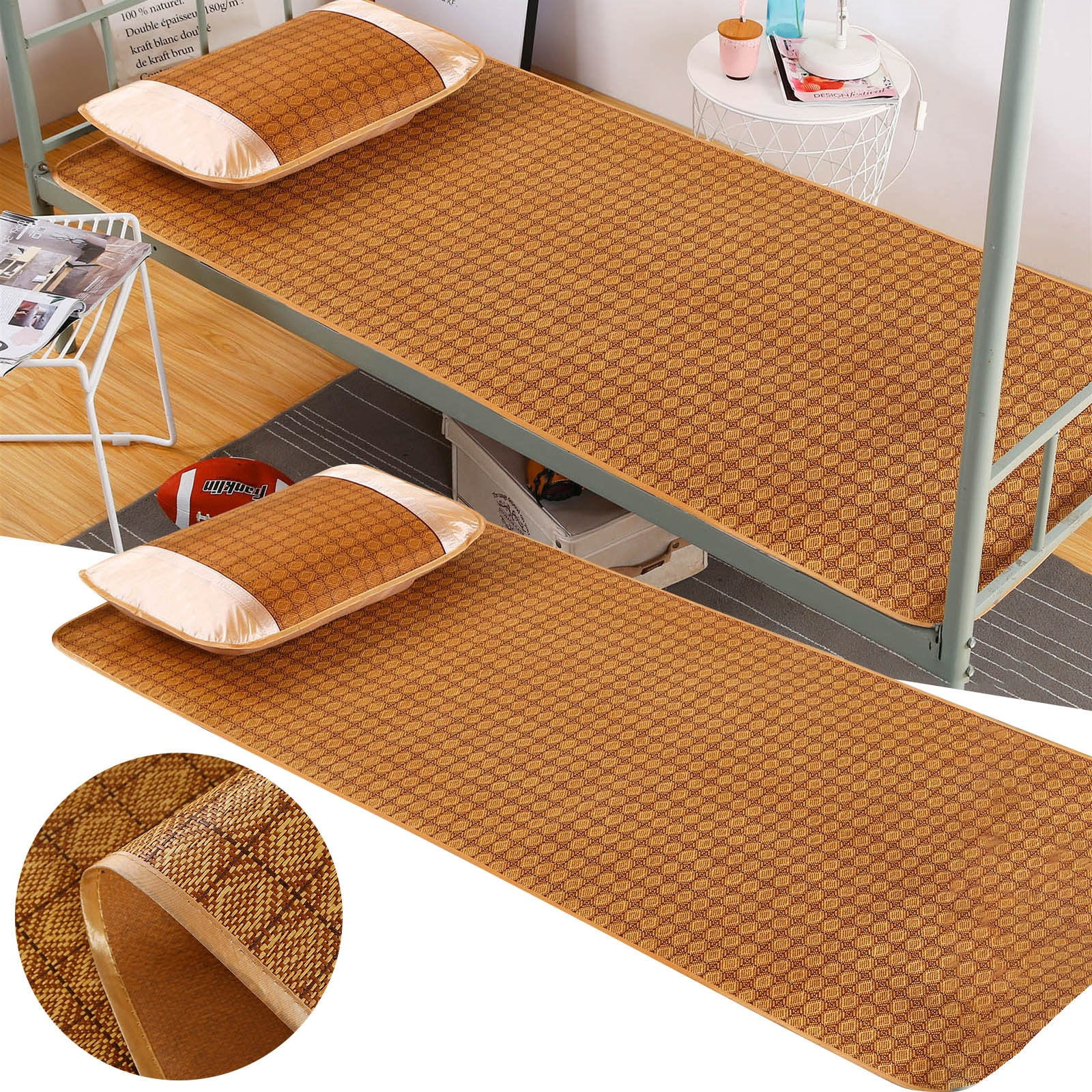 Light Blanket, Foldable Soft Mat Rattan Mat For Single Student ...