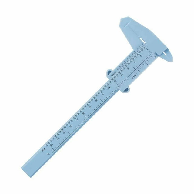 Light Blue A 150Mm Double Scale Plastic Vernier Caliper For Jewelry ...