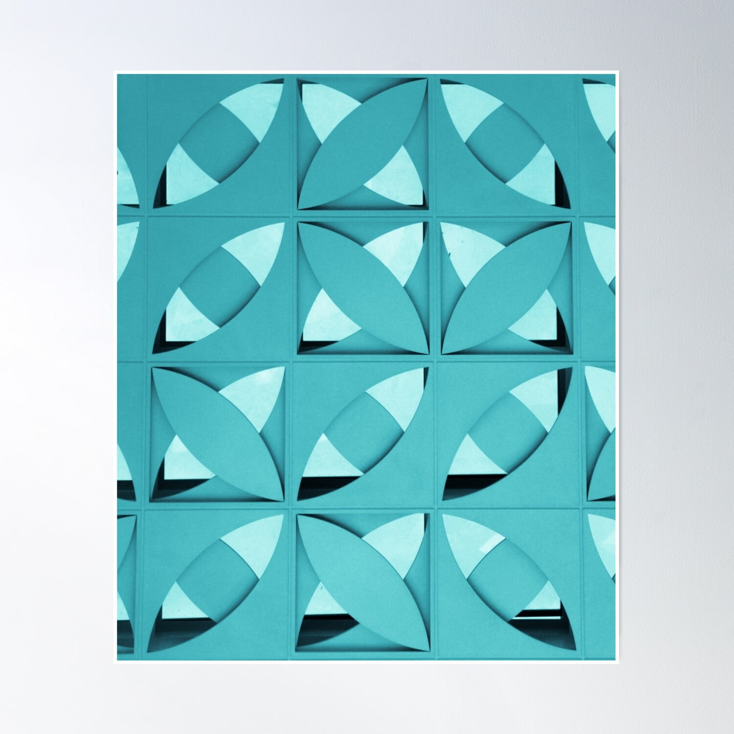 Light Blue Abstract Wall Poster Wall Art, Modern Wall Decor, 12x18 ...