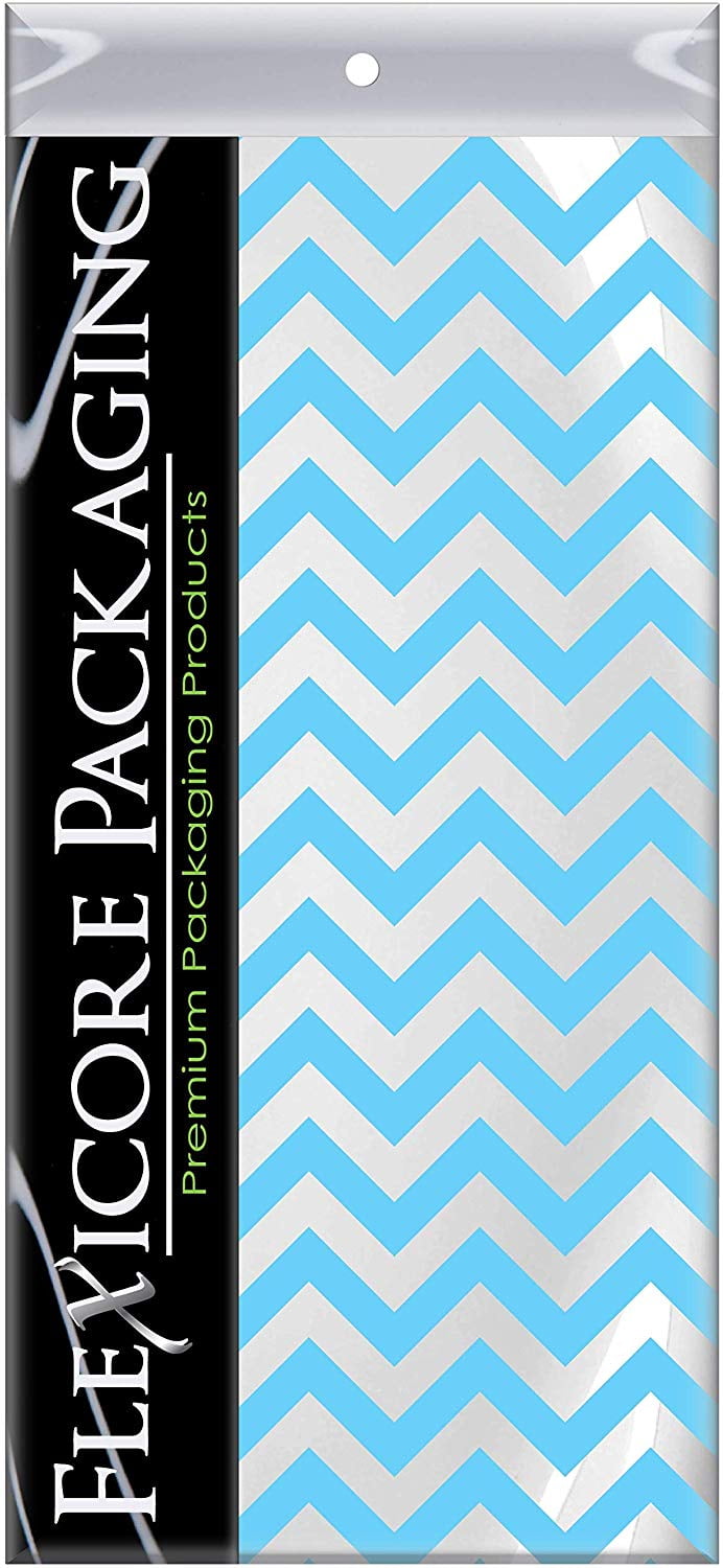 Light Blue Chevron Tissue Paper, 15"x20", 100 ct - Walmart.com