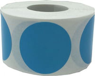 Light Blue Circle Color Dot Stickers | 1.25" Inches Round | 500 Pack ...