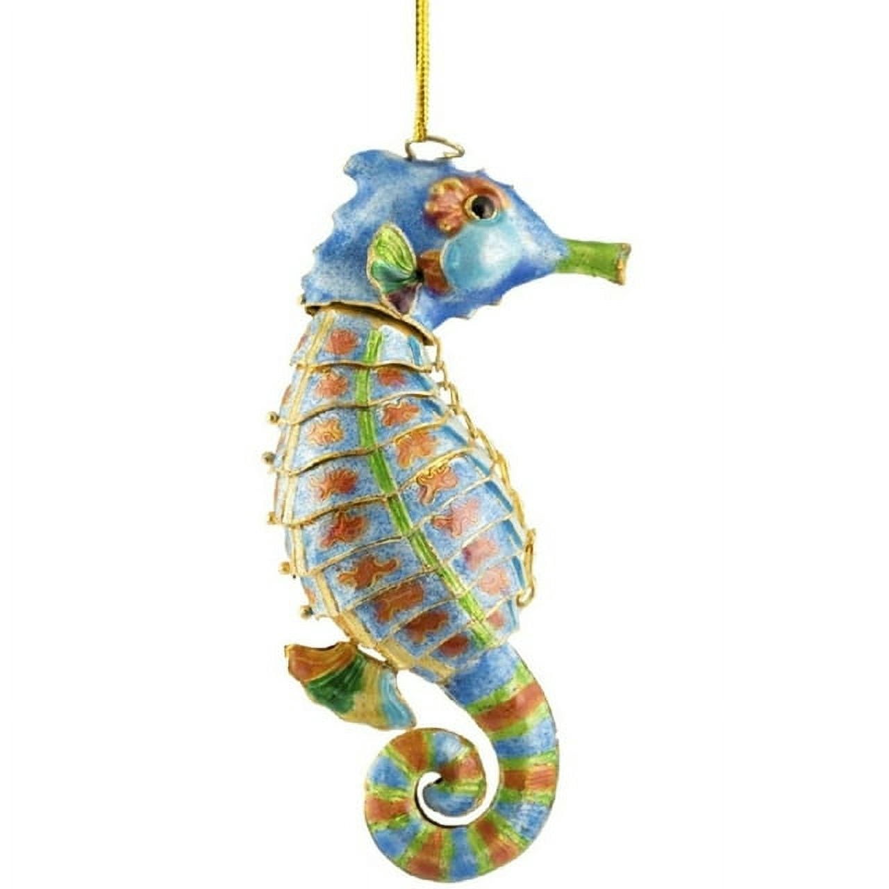 Light Blue Cloisonne Articulated Seahorse Ornament - Walmart.com
