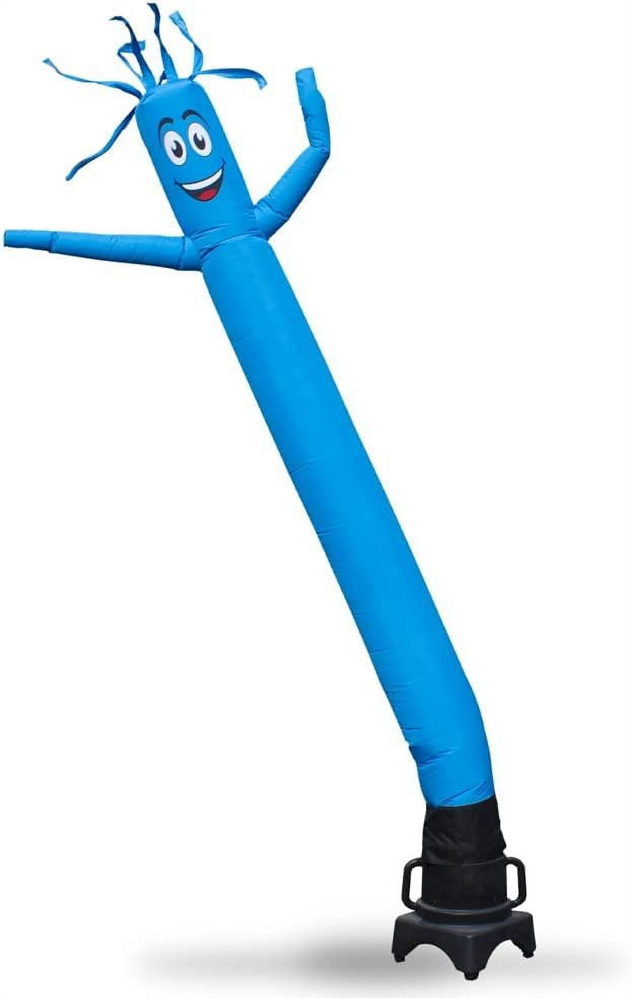 Light Blue Cyan 8 Foot Tall Inflatable Tube Man Air Powered Waving ...