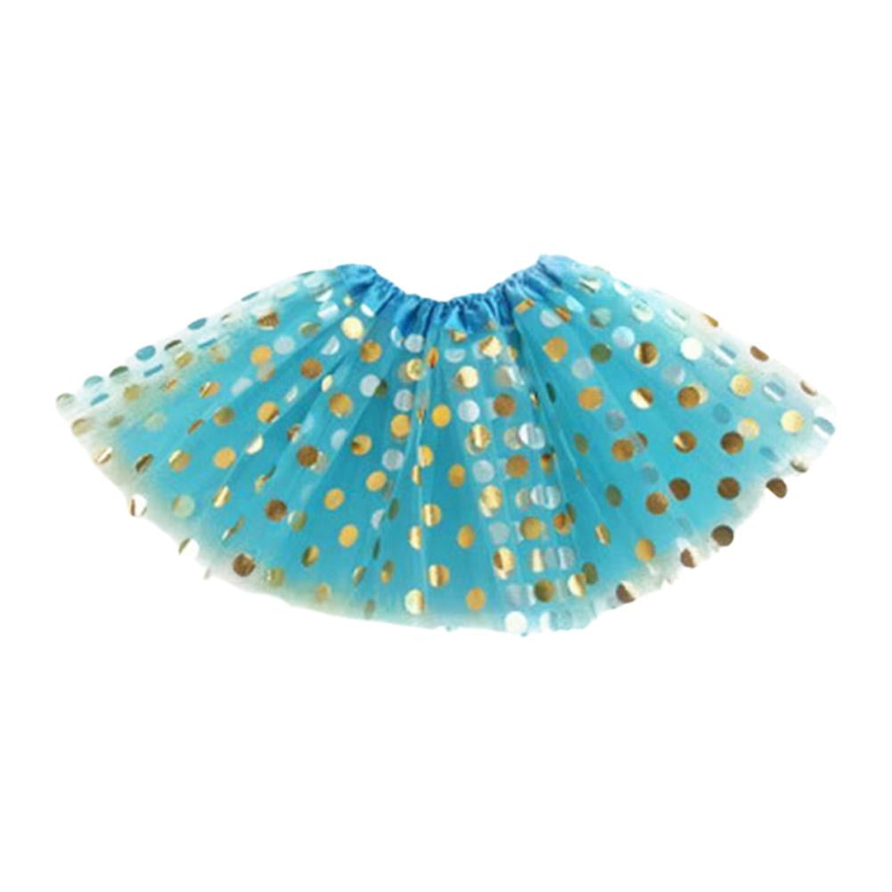 Light Blue E Girls Mesh Puffy Princess Skirt Cartoon Ladybug Polka Dot ...