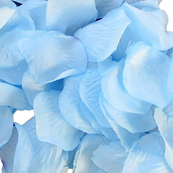 Light Blue Fake Silk Rose Petals - 100/Bag - Walmart.com