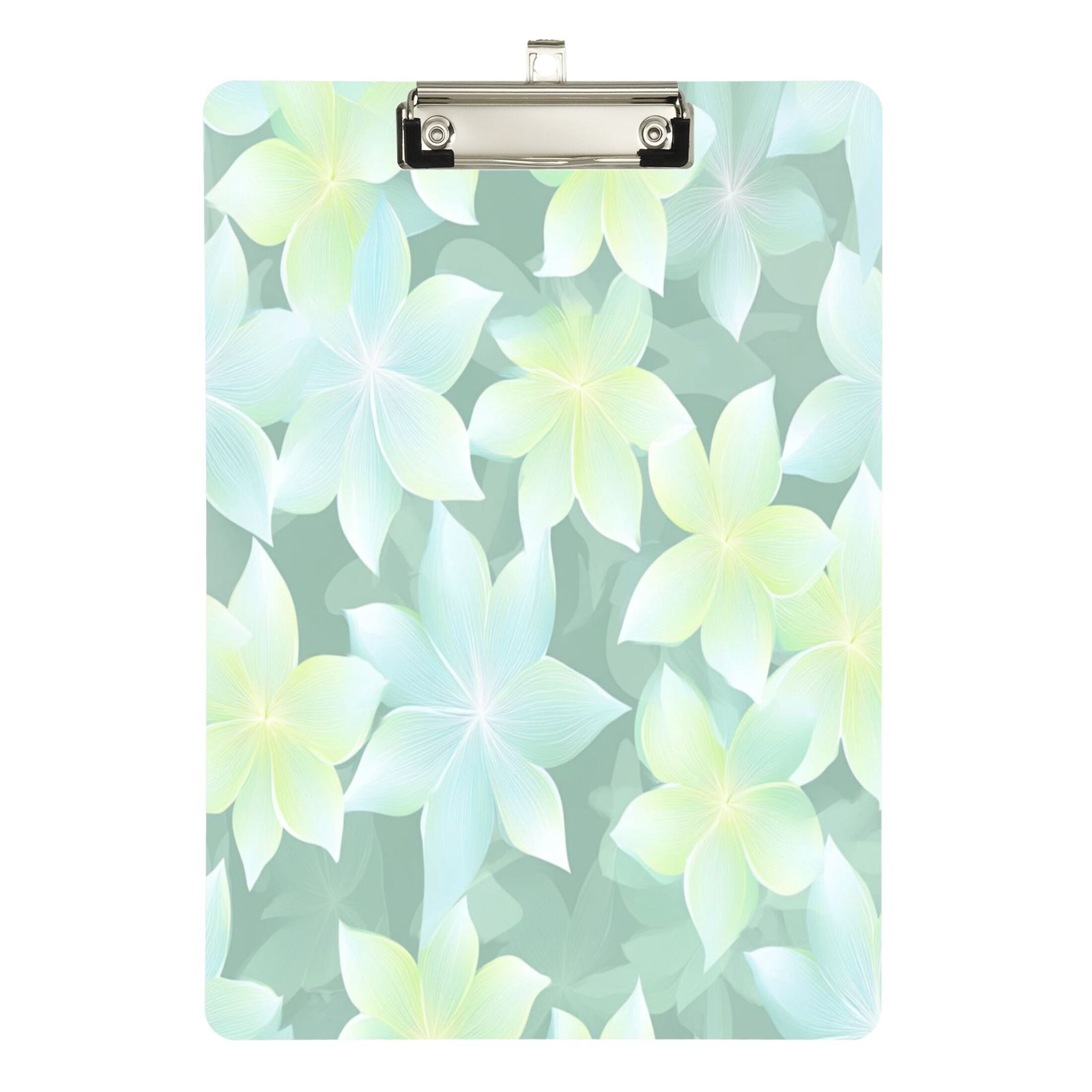 Light Blue Flowers Acrylic Clipboards A4 Standard Size Clipboard 12.5 ...