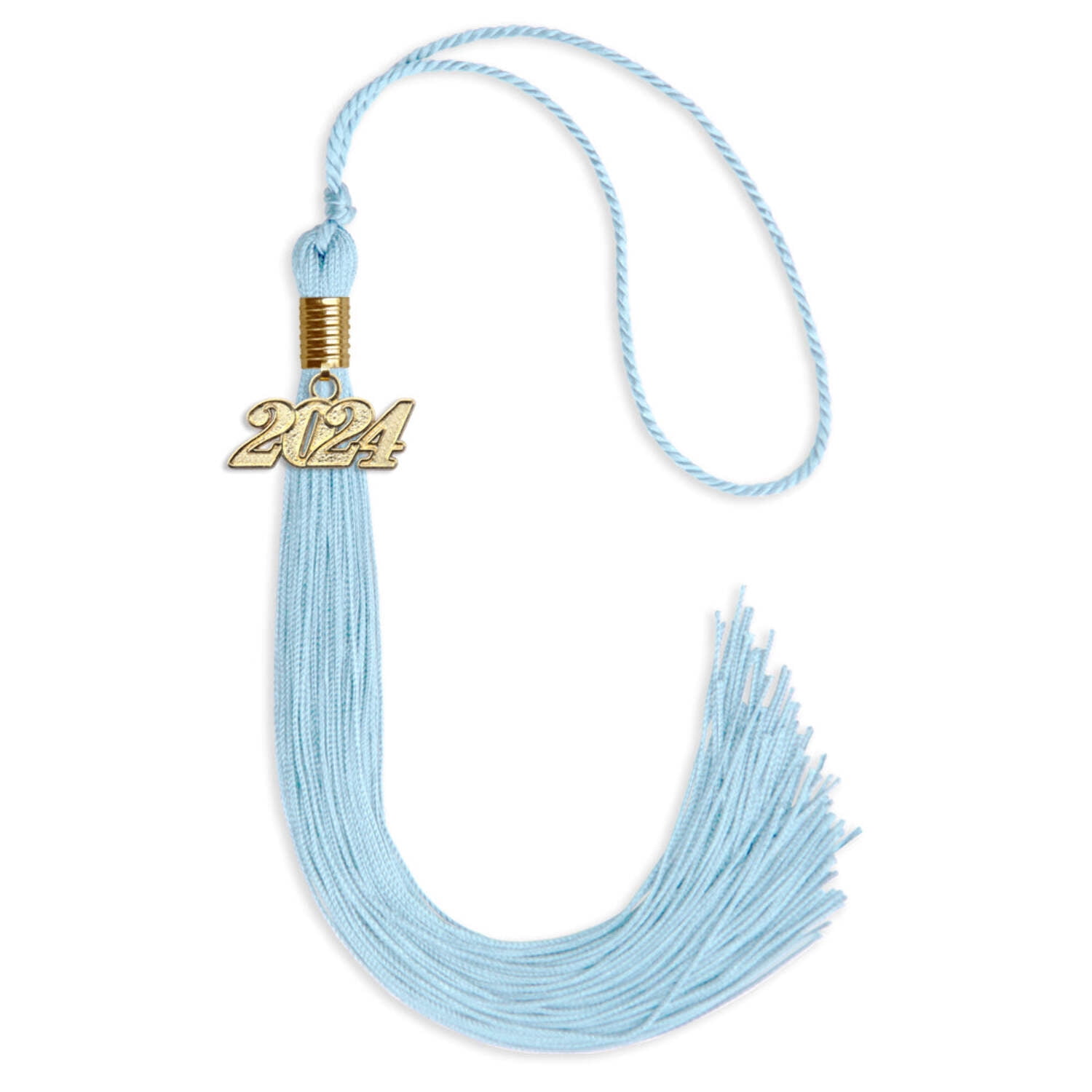 Endea Graduation Light Blue Graduation Tassel with Gold Date Drop ...