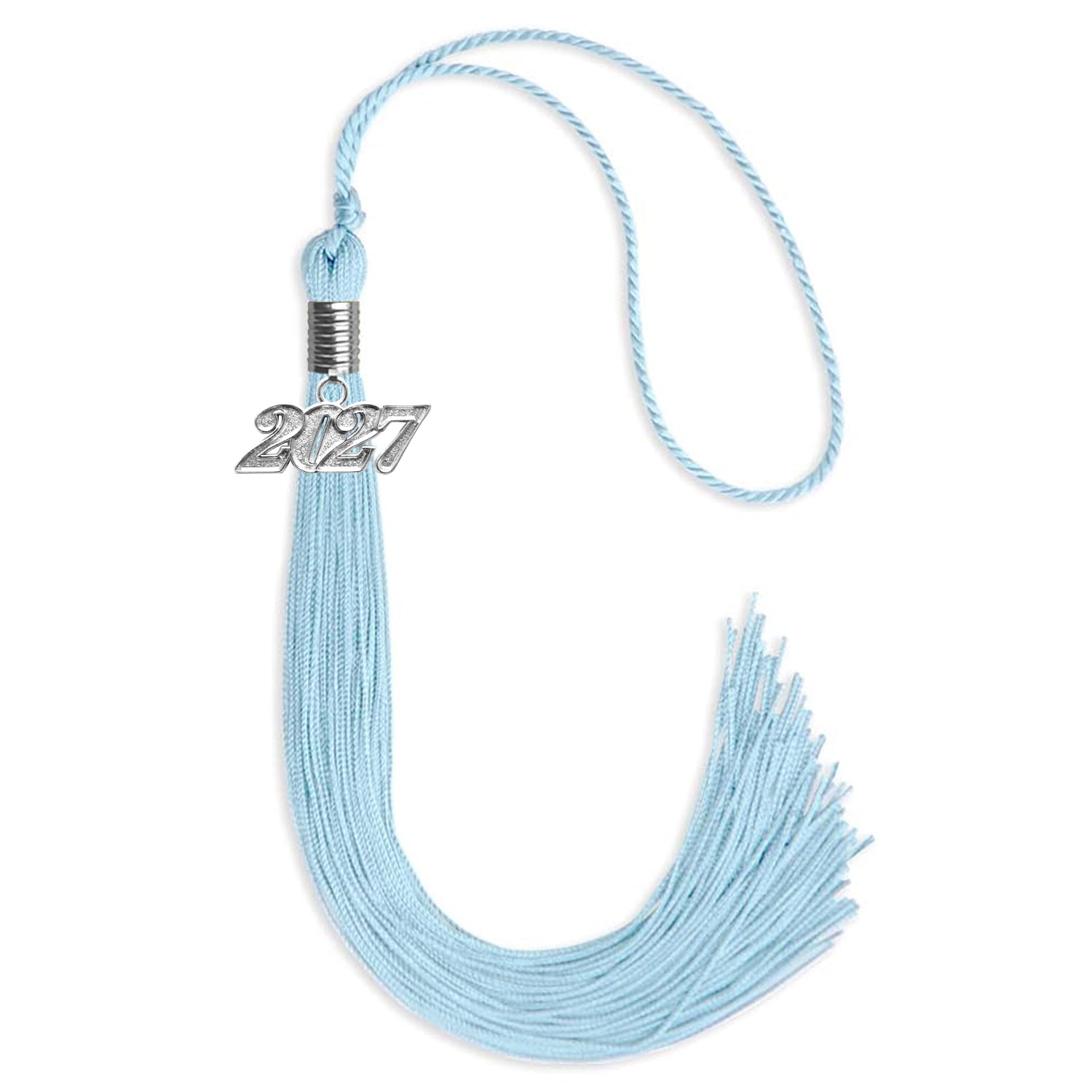 Endea Graduation Light Blue Graduation Tassel with Silver Date Drop ...