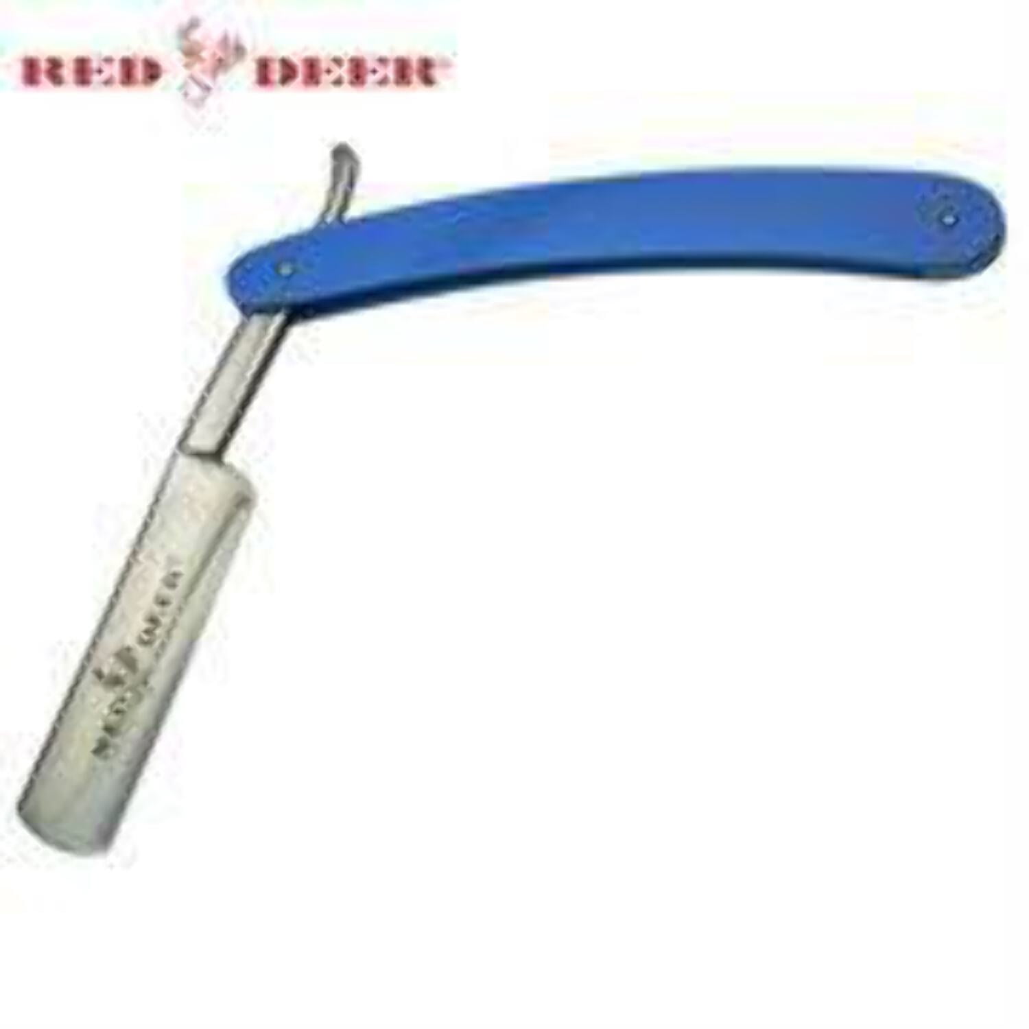 Light Blue Handle Red Deer Shaving Barber Vintage Straight Razor ...
