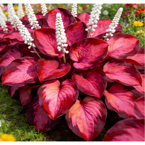 Light Blue Heart Hosta-Bulbs For Planting-Premium Garden Stakes Perfect ...