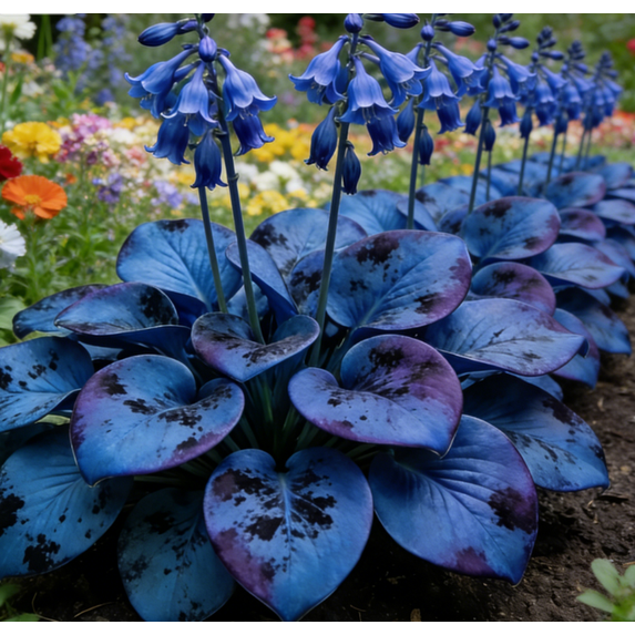 Light Blue Heart Hosta-Bulbs For Planting-Premium Garden Stakes Perfect ...