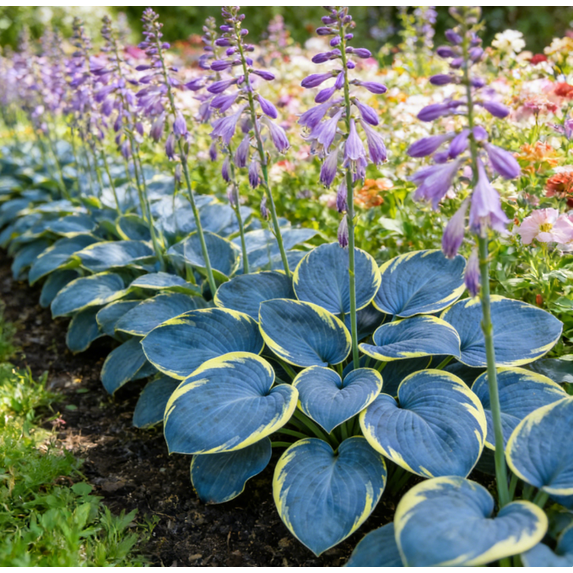 Light Blue Heart Hosta-Bulbs For Planting-Premium Garden Stakes Perfect ...