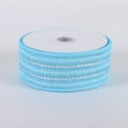 Light Blue - Laser Metallic Mesh Ribbon - ( 4 Inch x 25 Yards ...