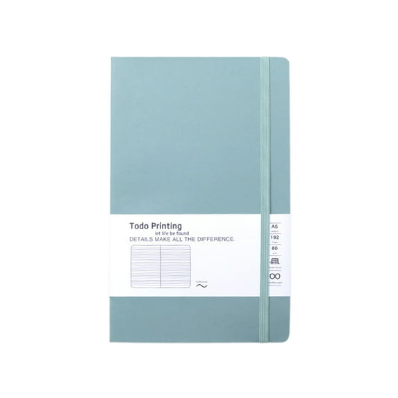 Light Blue Light Blue 2025 Daily Planner A5 Soft Cover Bound Notebook ...