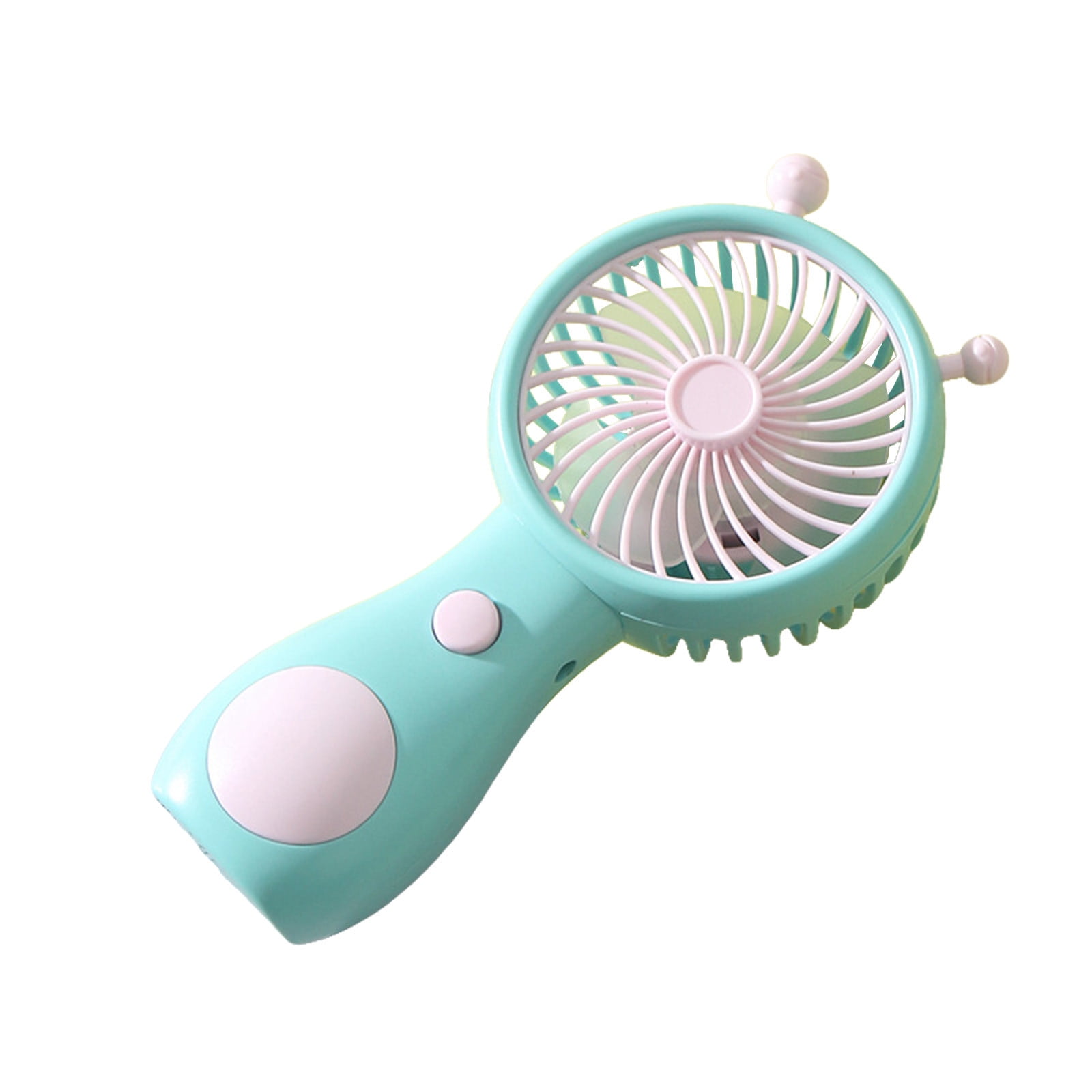 Light Blue Light Blue Mini Usb Rechargeable Fan With Unique Snail Shape ...