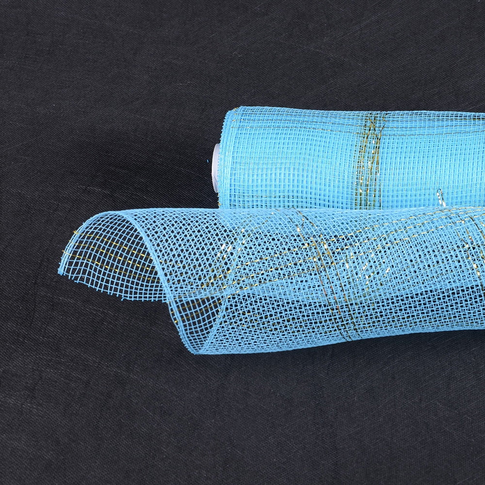 Light Blue - Metallic Gold Chex Design - Walmart.com