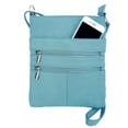 Light Blue Mini Body Purse Multi Pocket Cross Body Handbag Adjustable ...