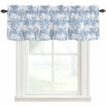 Light Blue Palm Tree Summer Valances for Windows Farmhouse Kitchen ...