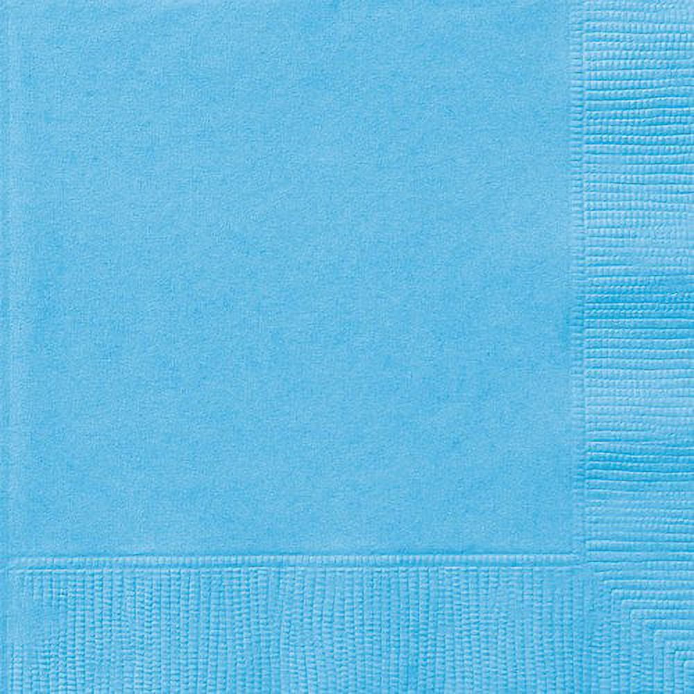 Light Blue Paper Luncheon Napkins, 6.5in, 50ct - Walmart.com