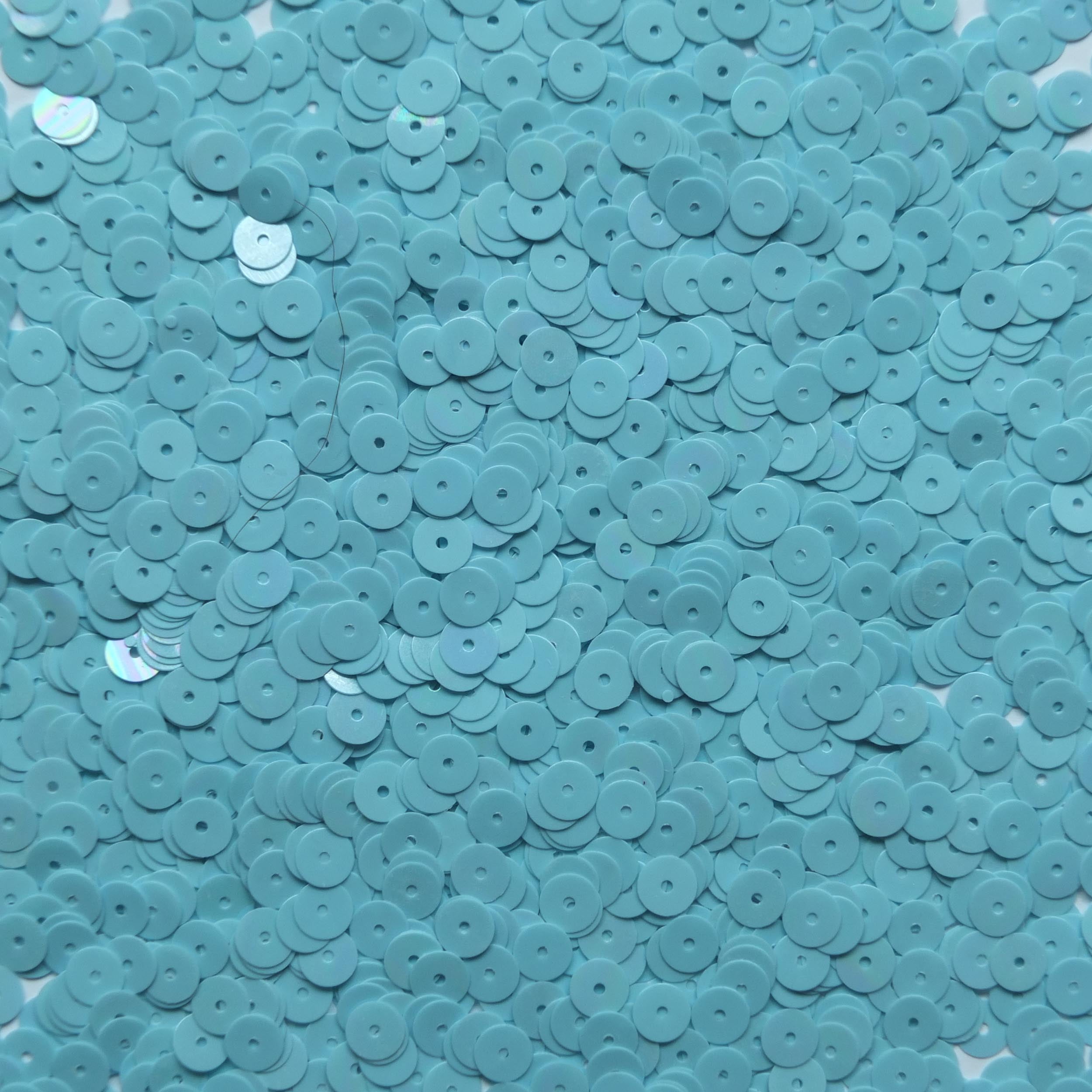 Light Blue Pastel Sequins 6mm Opaque Rainbow Iris Made in USA - Walmart.com