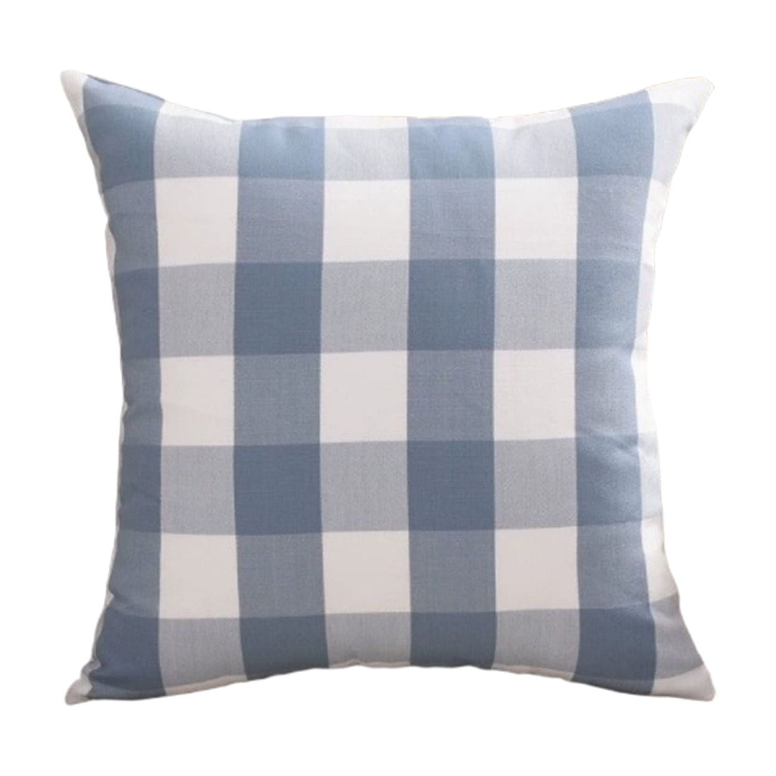 Light Blue Pillow Covers Farmhouse Plaid Throw Pillows 18 Inch Spring ...