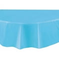 Light Blue Plastic Party Tablecloth, Round, 84in - Walmart.com