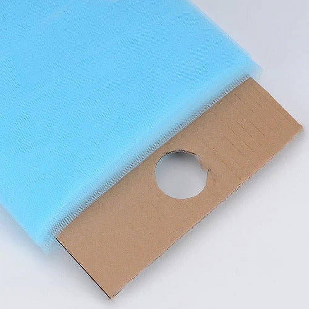 Light Blue - Premium Glimmer Tulle Fabric ( 6 inch | 25 Yards ...