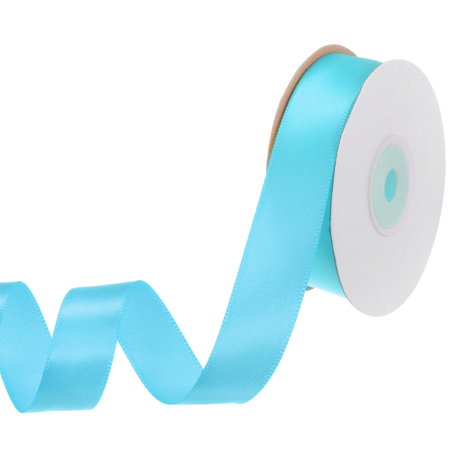 Light Blue Satin Ribbon 25 Yards 0.79" Wide Polyester Fabric Ribbon for ...