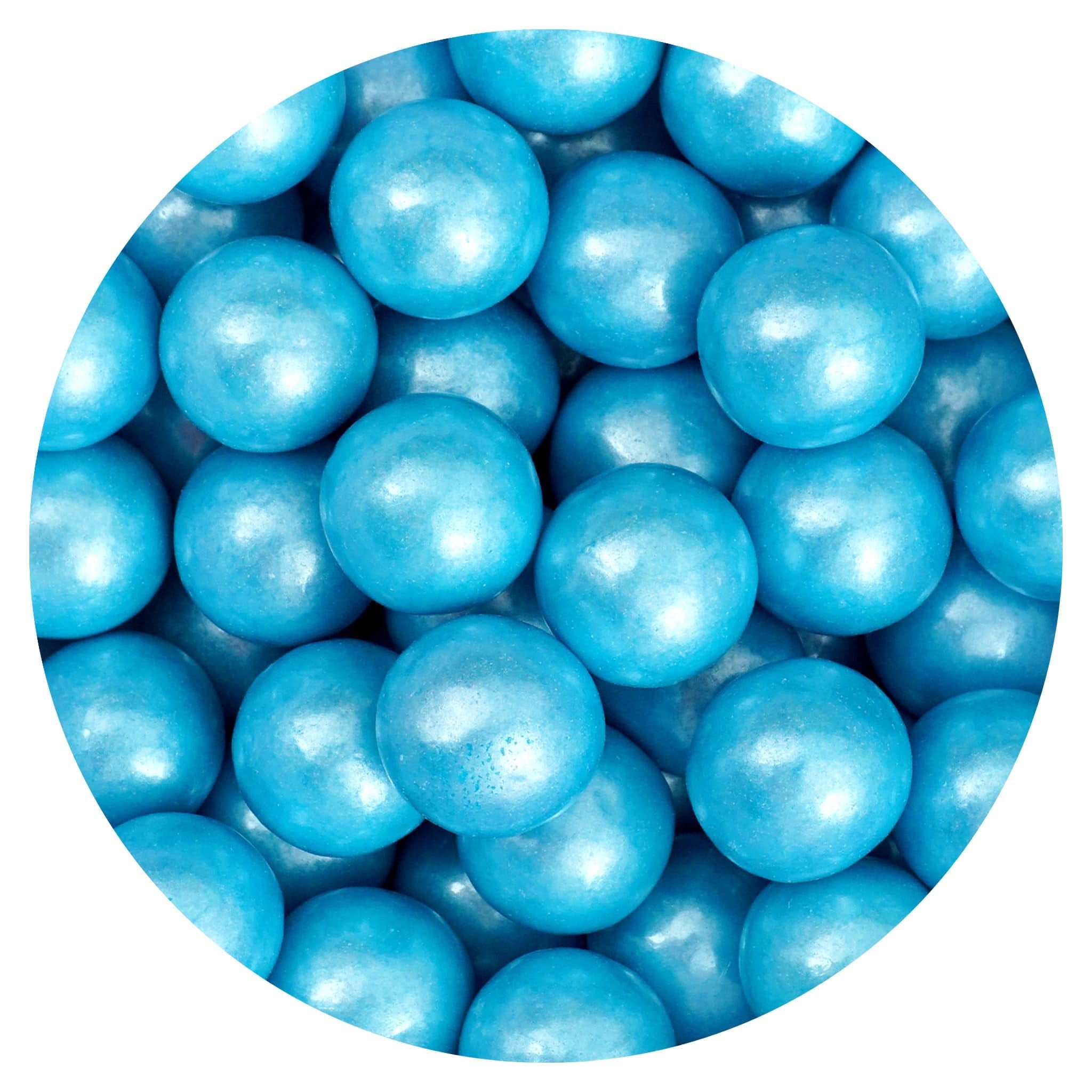 Light Blue Shimmer Gumballs 1 Inch Gumballs, 2 Pound Bulk Blue Candy ...