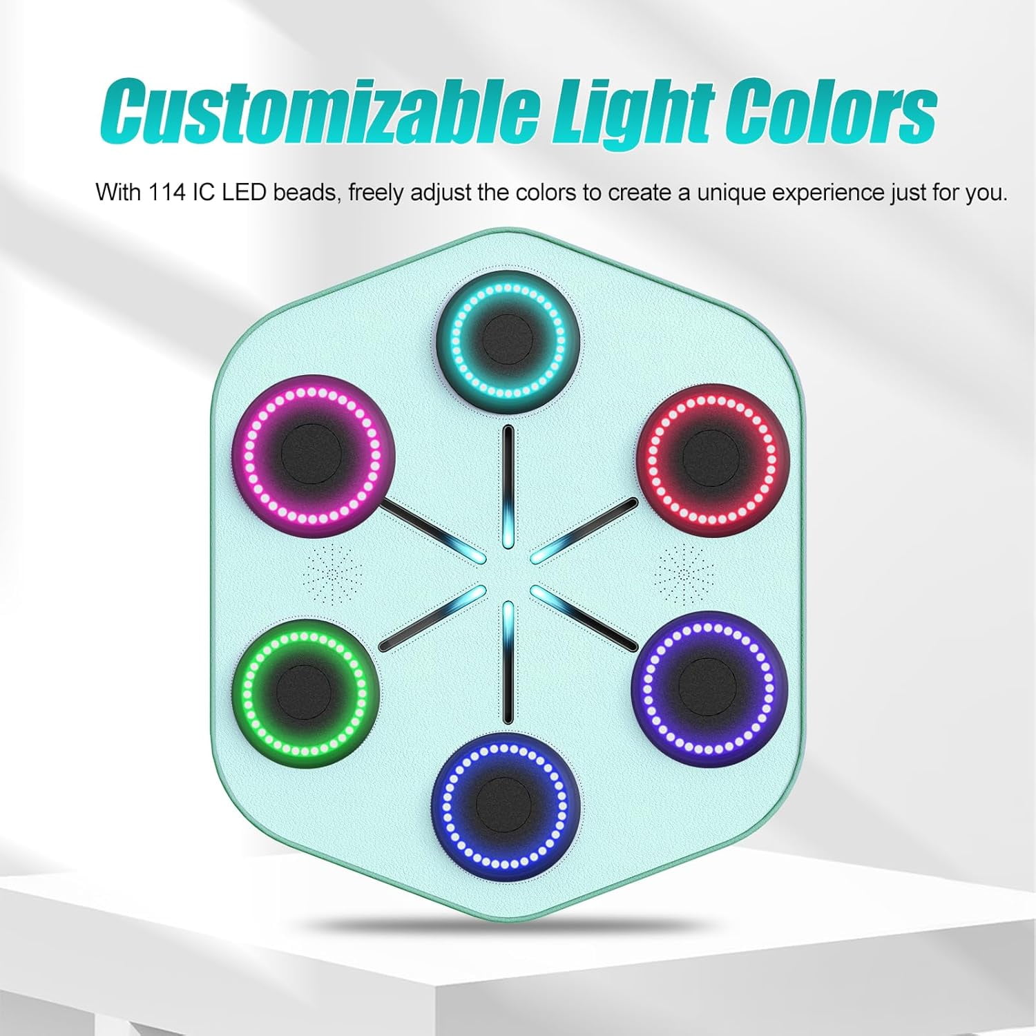 Light Blue Smart Music Boxing Machine withApp Boxing Machine with ...