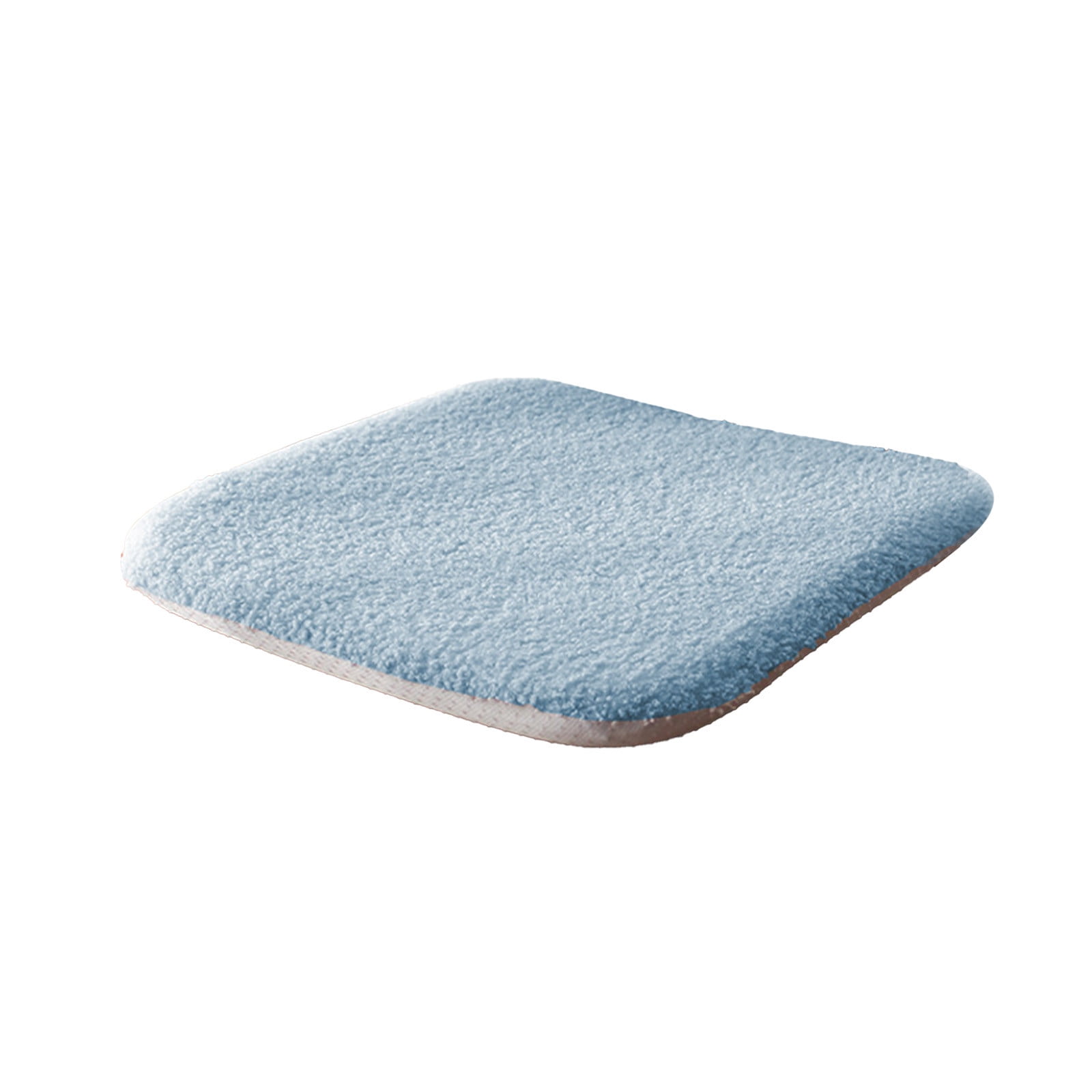 Light Blue Thick Plush Seat Cushion For Dining Chair Office Chair And ...
