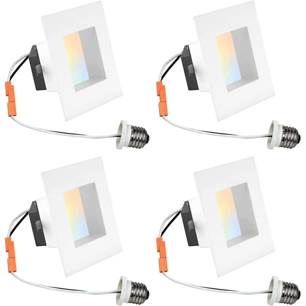 Light Blue USA 4" inch 11W (100W) LED Downlight Retrofit, 2700K-5000K ...