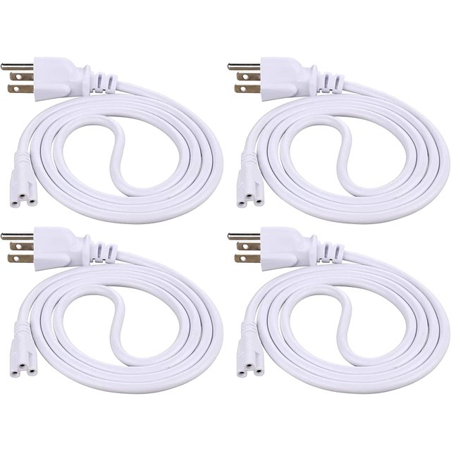 Light Blue USA 9FT LED Light C5 Power Cord, Connector/Extension Cord ...