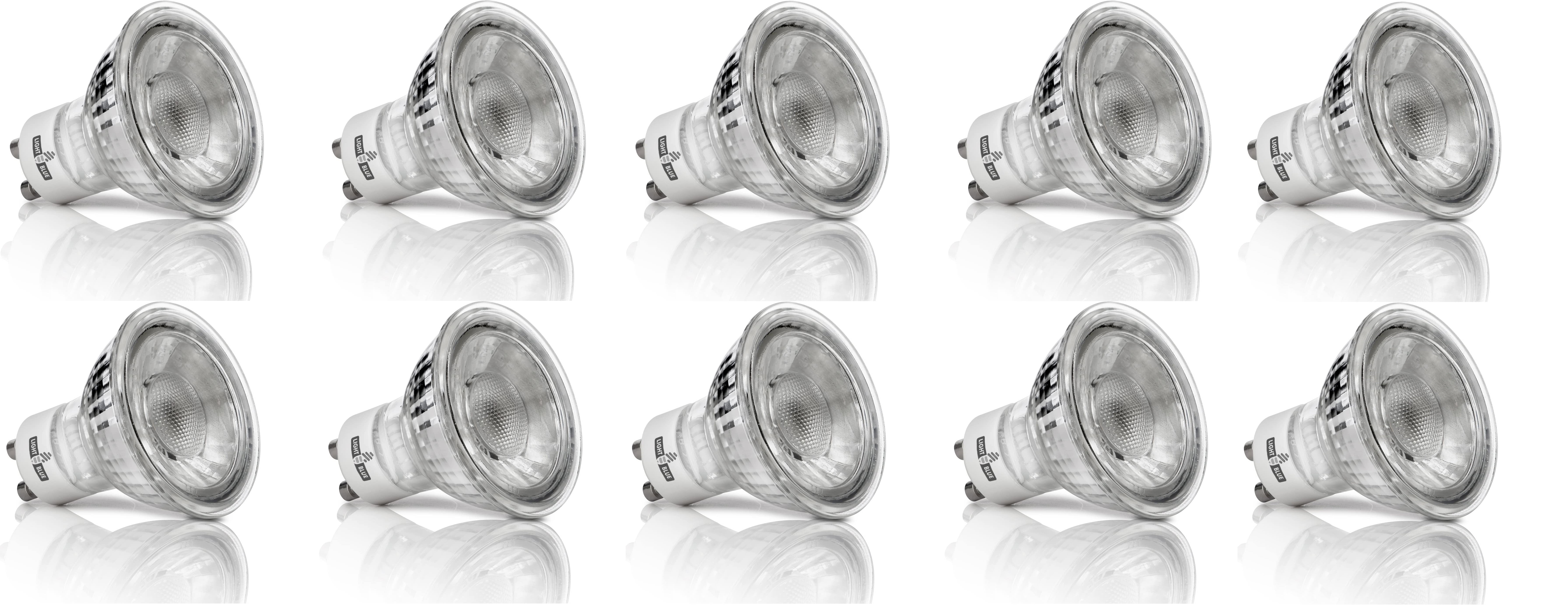 Light Blue USA GU10 MR16 LED Light Bulb, 5W (50W Equivalent) 3000K Soft ...