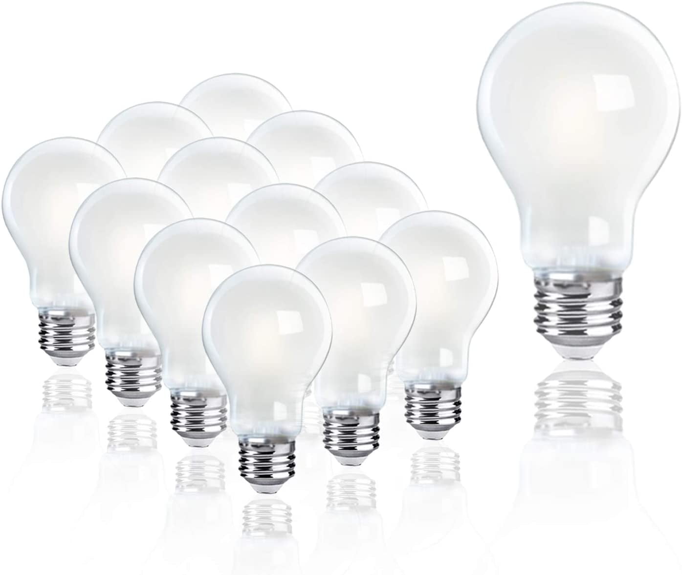 Light Blue USA LED Lamp, A19 8W (75W Eq.), Frosted Glass, 4000K ...