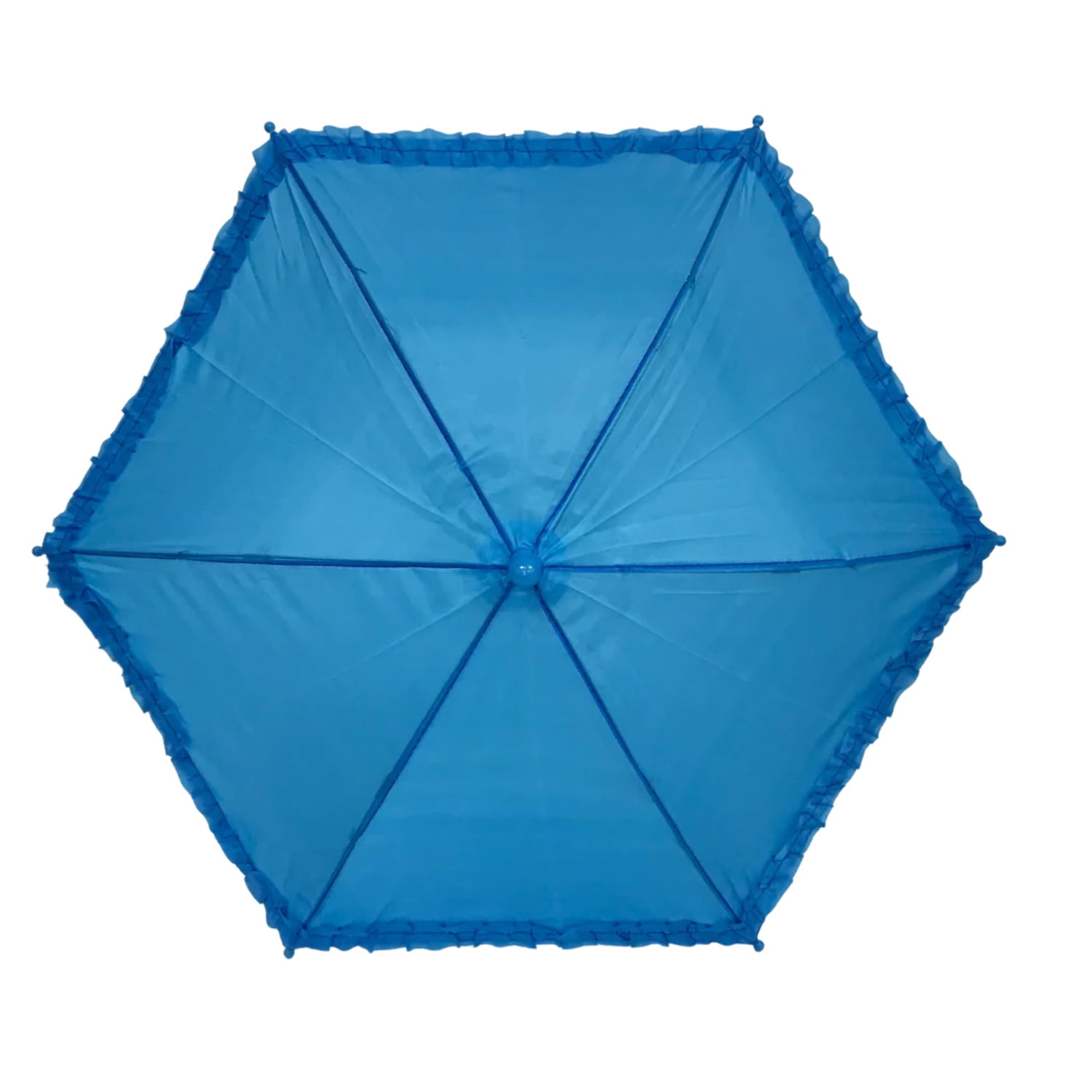 Light Blue Umbrella with Ruffle 14.5" (Each) - Walmart.com