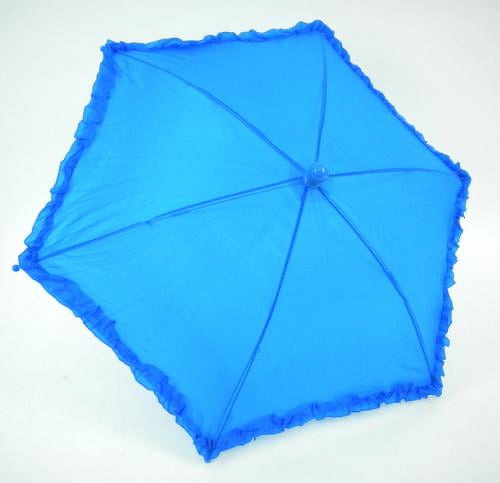 Light Blue Umbrella with Ruffle 14.5" (Each) - Walmart.com