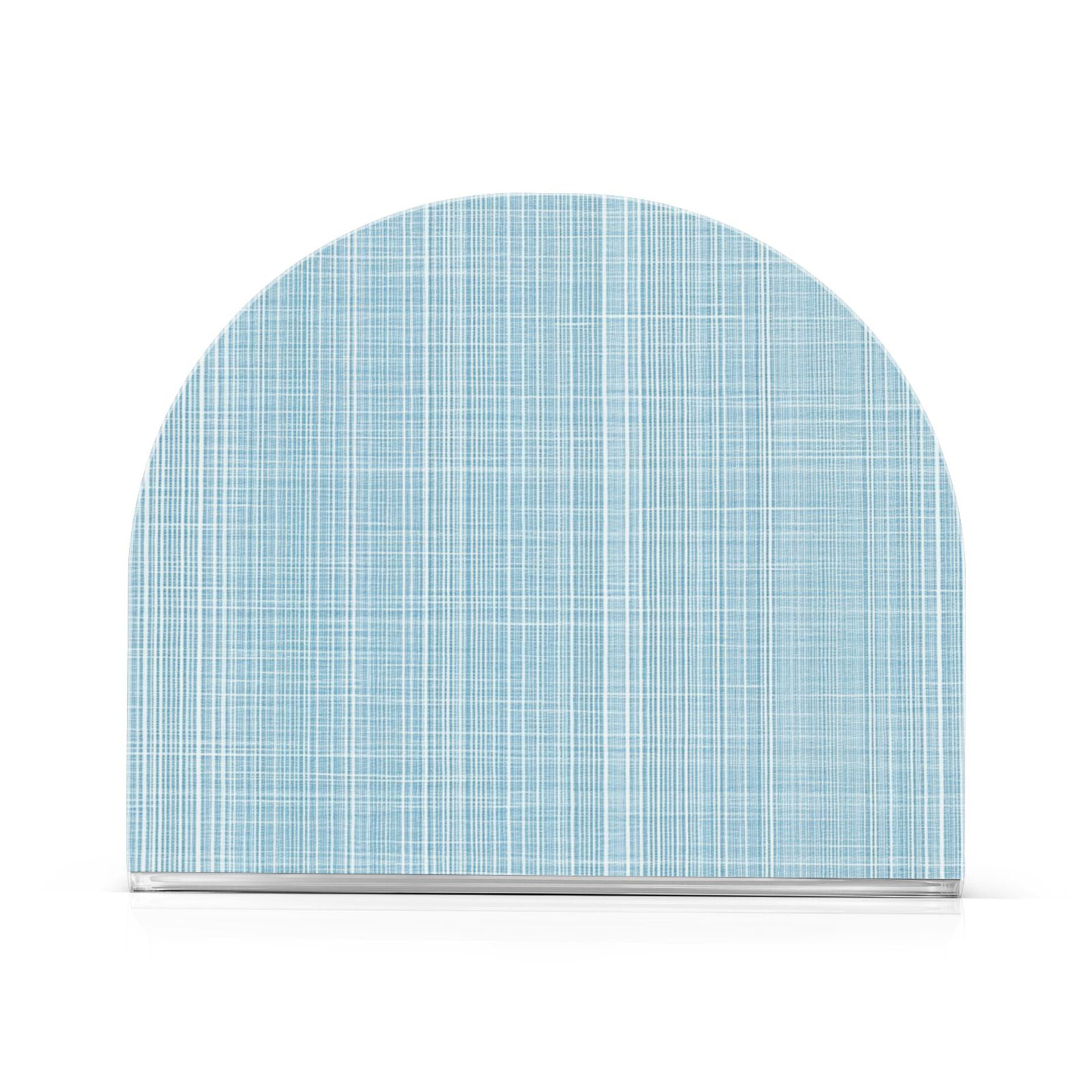 Light Blue Vertical White Lines Fabric Texture Acrylic Napkin Holders U ...