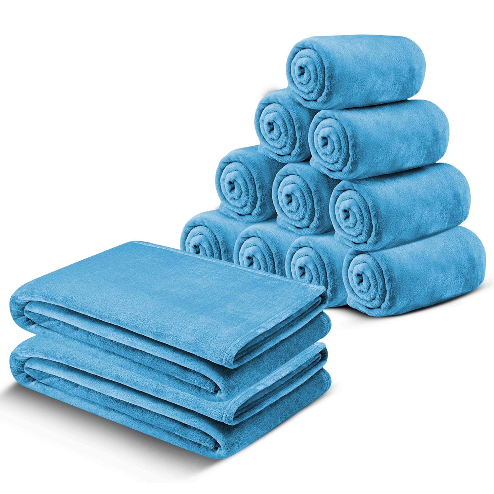 Moonlight20015 Wholesale Fleece Twin Blankets 12-Packs All-Season Soft ...