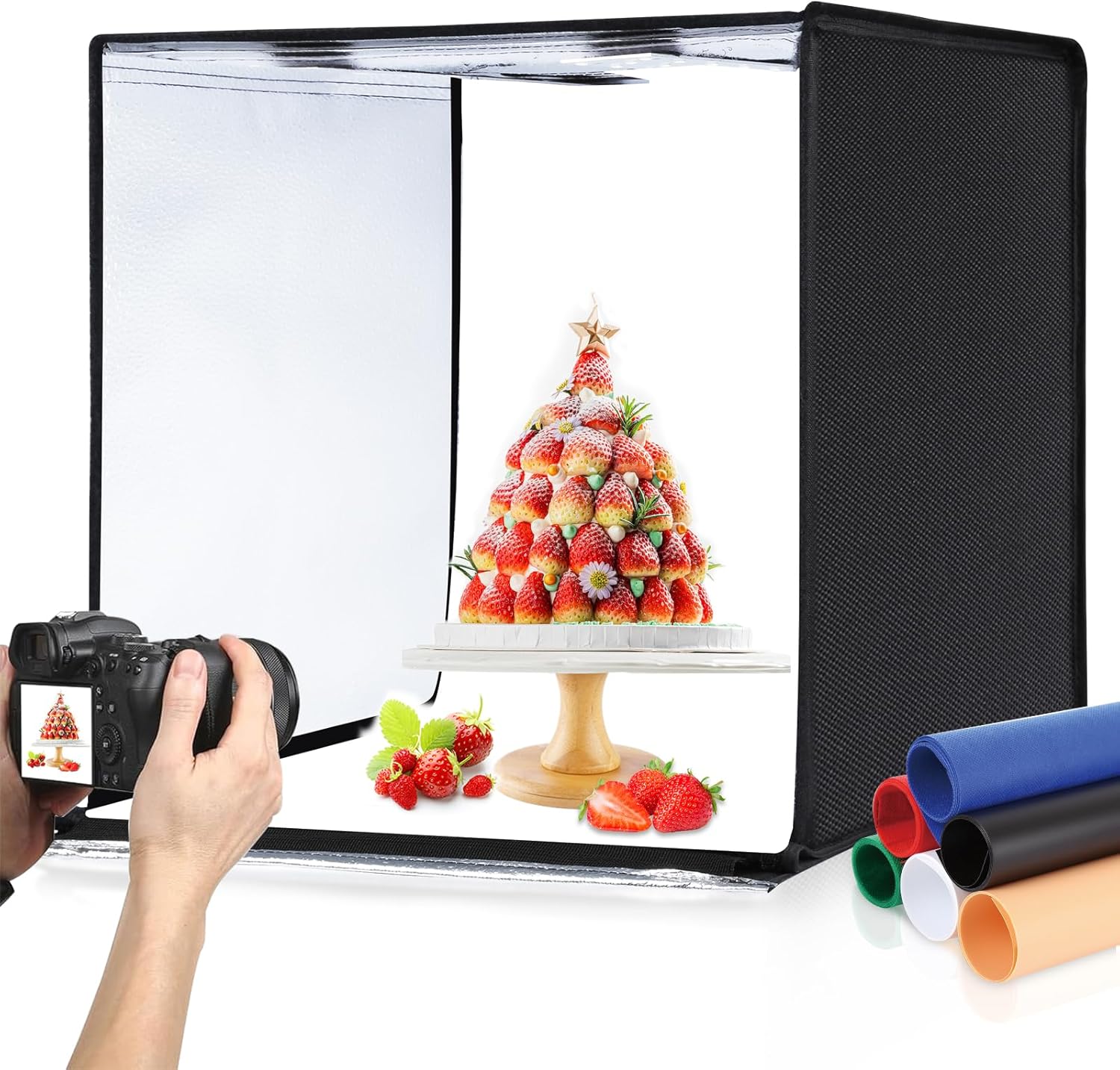 Light Box Photography, 20x20 inch Portable Photo Studio Light Box ...