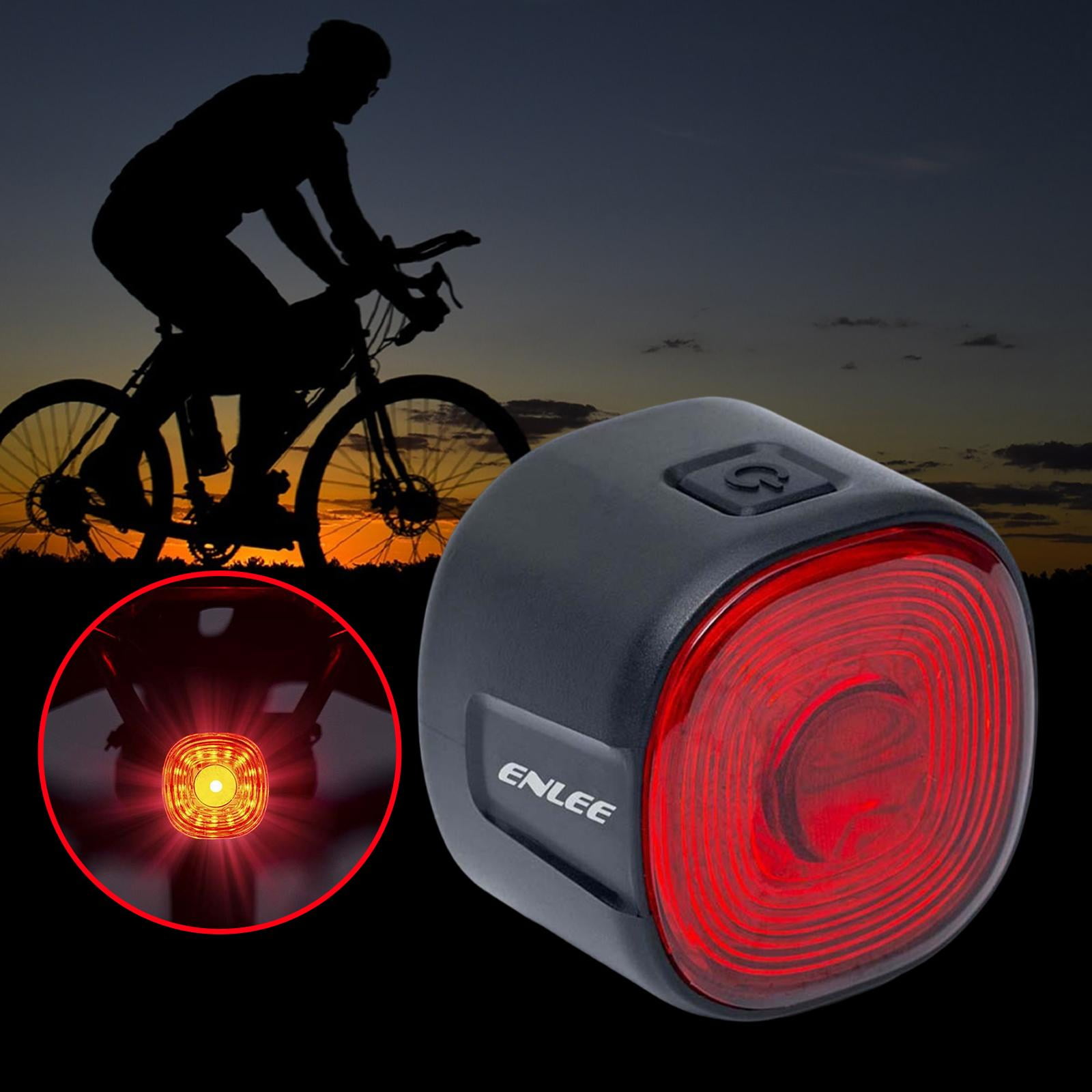 Light Brake Rear Lights USB Rechargeable Seat Post/Saddle/ Easy Mount 6 ...