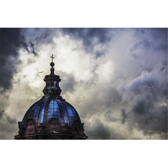 Light Breaks Through The Turbulent Clouds On The Dome of The Santi Luca ...
