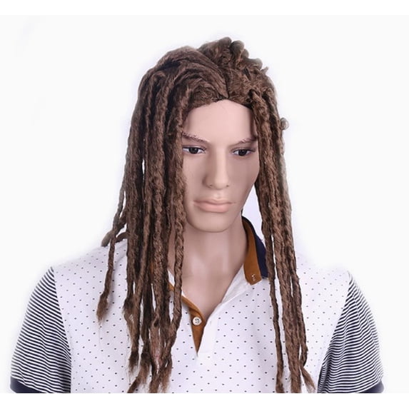 Light Brown Double Ponytails Twisted Hair Wigs for Dance Party and ...
