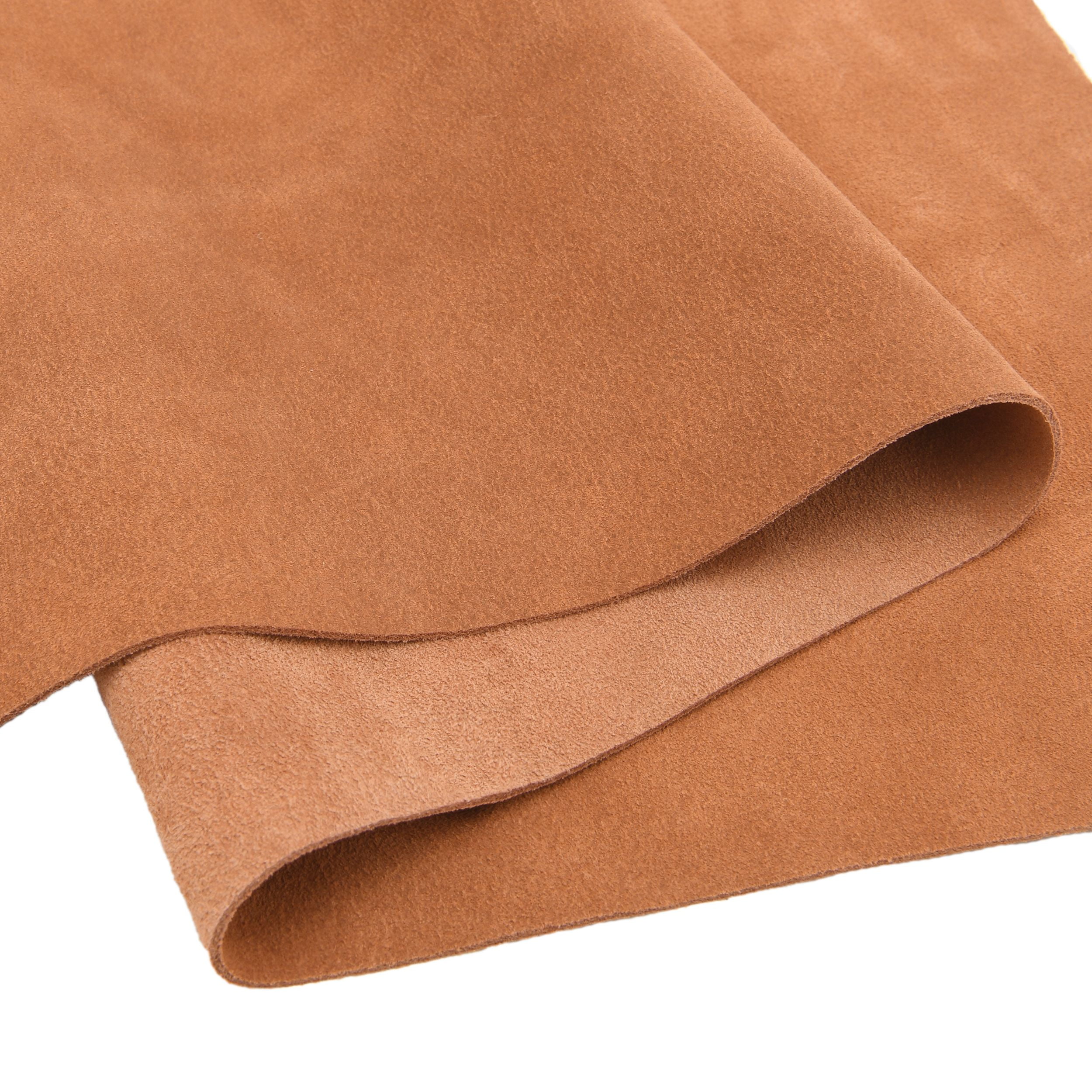 Light Brown Suede Leather Square for Craft Hobby DIY Gift Leather ...