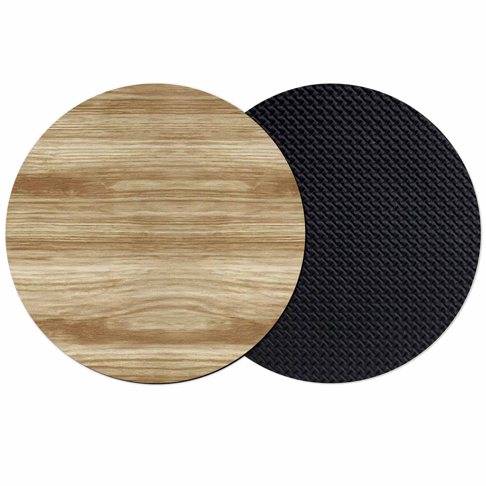 Light Brown Wood Grain Coasters Set of 2, Absorbent Coasters for Drinks ...