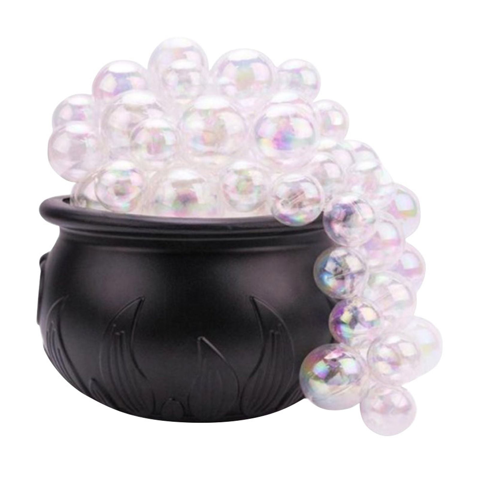 Light up Bubble Cauldron DIY Set, 11" Black Plastic Witches Cauldron ...