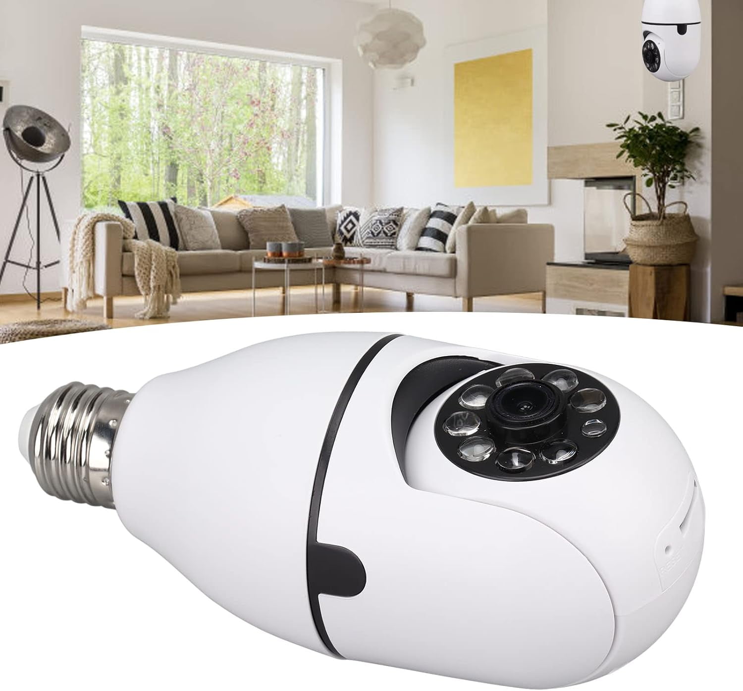 Light Bulb Camera Outdoor，360 Degree Security Cameras Wireless Outdoor ...