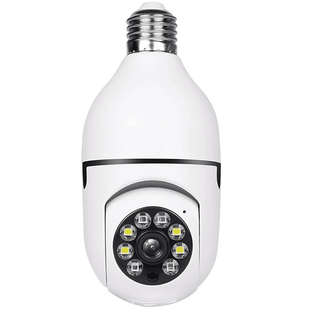 Light Bulb Camera WiFi Outdoor Indoor 1080p 360 Degree Panoramic Smart ...